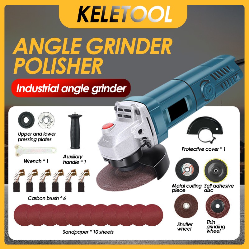 Electric Angle Grinder Machine Angular Grinding Cutting Grinding Metal ...