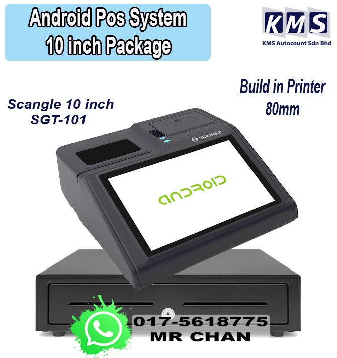 Android Pos System 10 inch Cash Register with Build in 80mm Printer ...