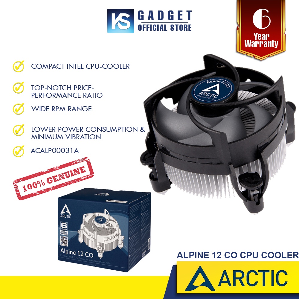 Arctic Alpine 12 CO /Arctic Alpine 12 LP Intel CPU Cooler (Compact ...