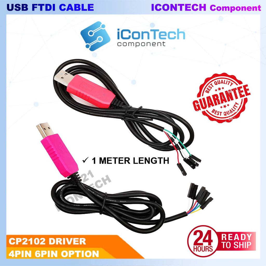 CP2102 USB to Serial adapter module USB TO TTL RS232 FTDI FT232RL USB Arduino USB UART | Shopee ...
