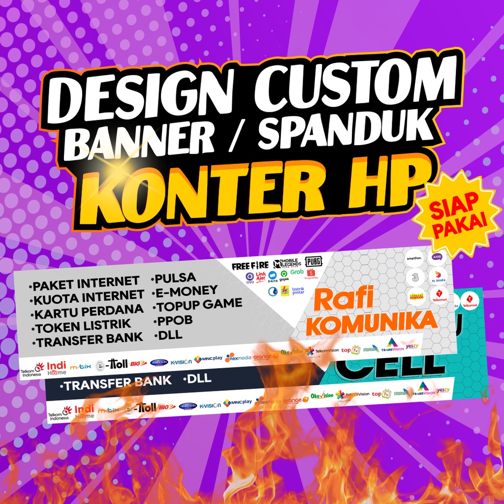 Modern Custom HP Counter Banner (3 x 1) Meters | Shopee Malaysia