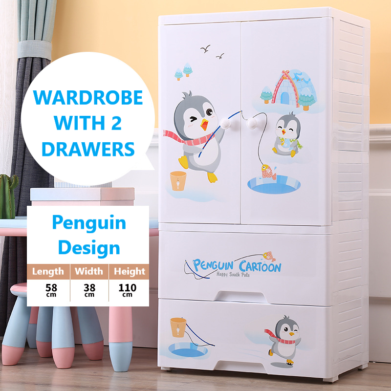 57cm Wardrobe with Drawer Cartoon Cabinet Bear Theme Design Japanese ...