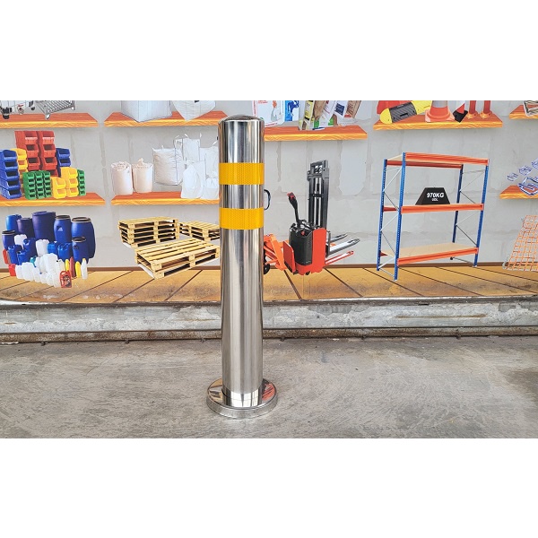 Bollard Stainless Steel, Heavy Duty Bollard 4 Inch(100mm Dia), 750mm(H ...