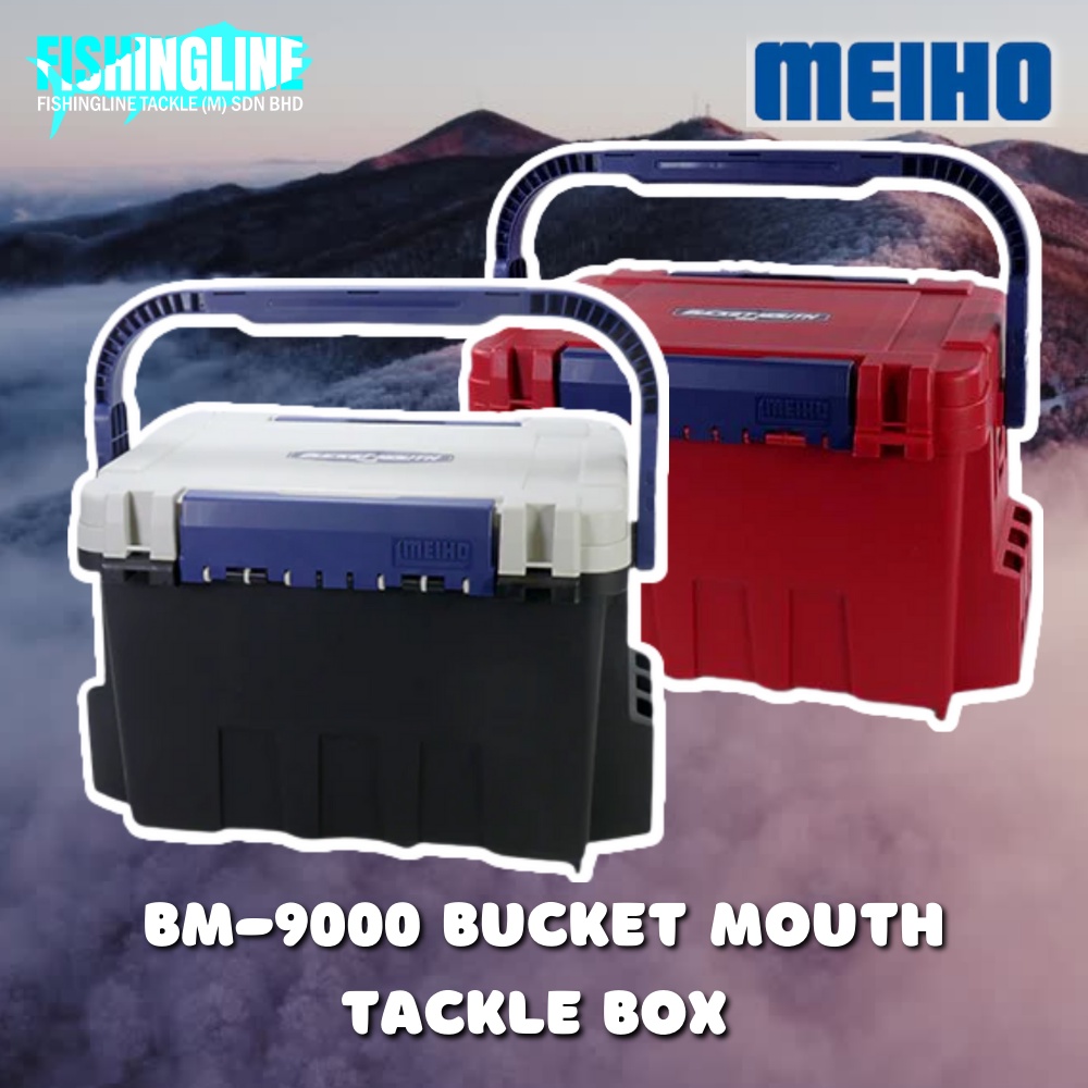 MEIHO JAPAN BUCKET MOUTH BM-9000 Fishing Tackle Box Made In Japan ...