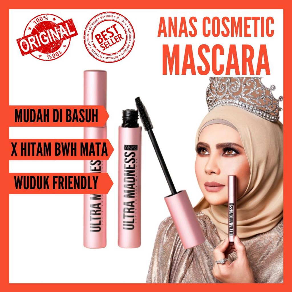[🔥DISKAUN🔥] ANAS COSMETIC MASCARA SUPER VOLUME | Shopee Malaysia