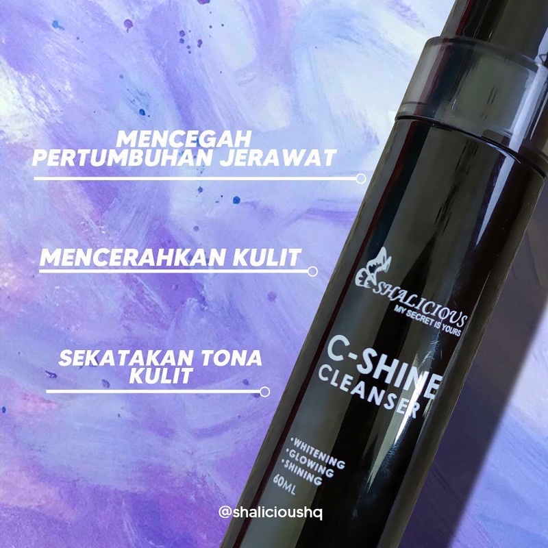 🔥CSHINE CLEANSER SHALICIOUS 60ml ORGINAL HQ🔥 | Shopee Malaysia
