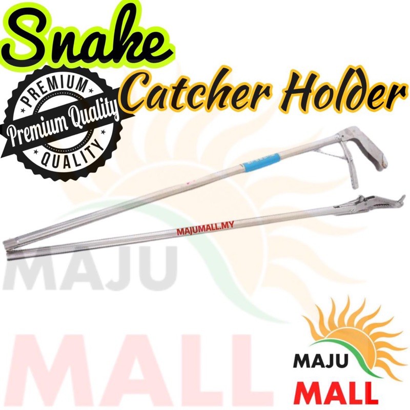 Pengepit Ular/Snake Stick Grabber Catcher Reptile Tongs Wide Jaw Handle ...
