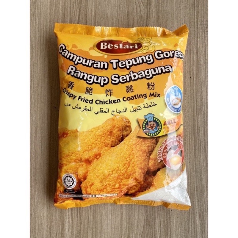 Perisa Asli Bestari Campuran Tepung Goreng Ayam Crispy Fried Chicken ...