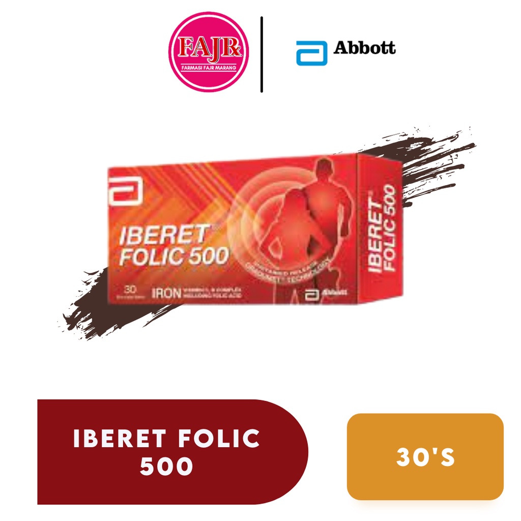 IBERET FOLIC - 500 30'S (SUPPLEMENT TAMBAH DARAH IBU MENGANDUNG ...