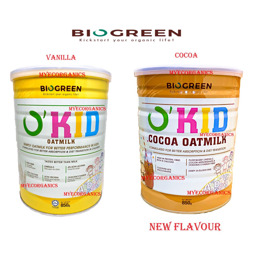 Biogreen O'Kid Oatmilk 850G | Shopee Malaysia