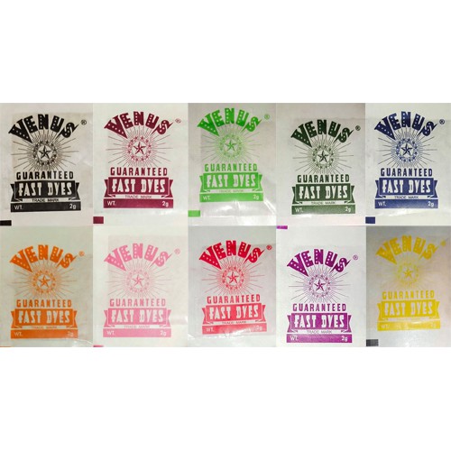VENUS Aniline Colors Assorted Colors 2 Grams Guaranteed Fast Dyes Jobos ...