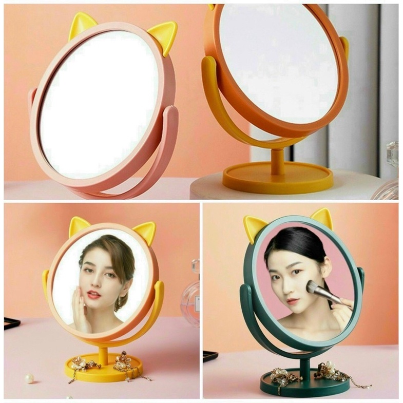 Korean Style 360 Degree Rabbit Ear Mirror | Shopee Malaysia