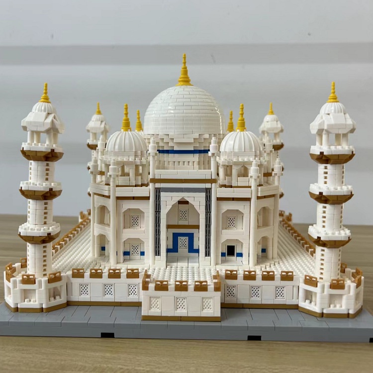 Mini Blok Dunia Arkitektur Taj Mahal 3D Model Building Blocks Hadiah ...