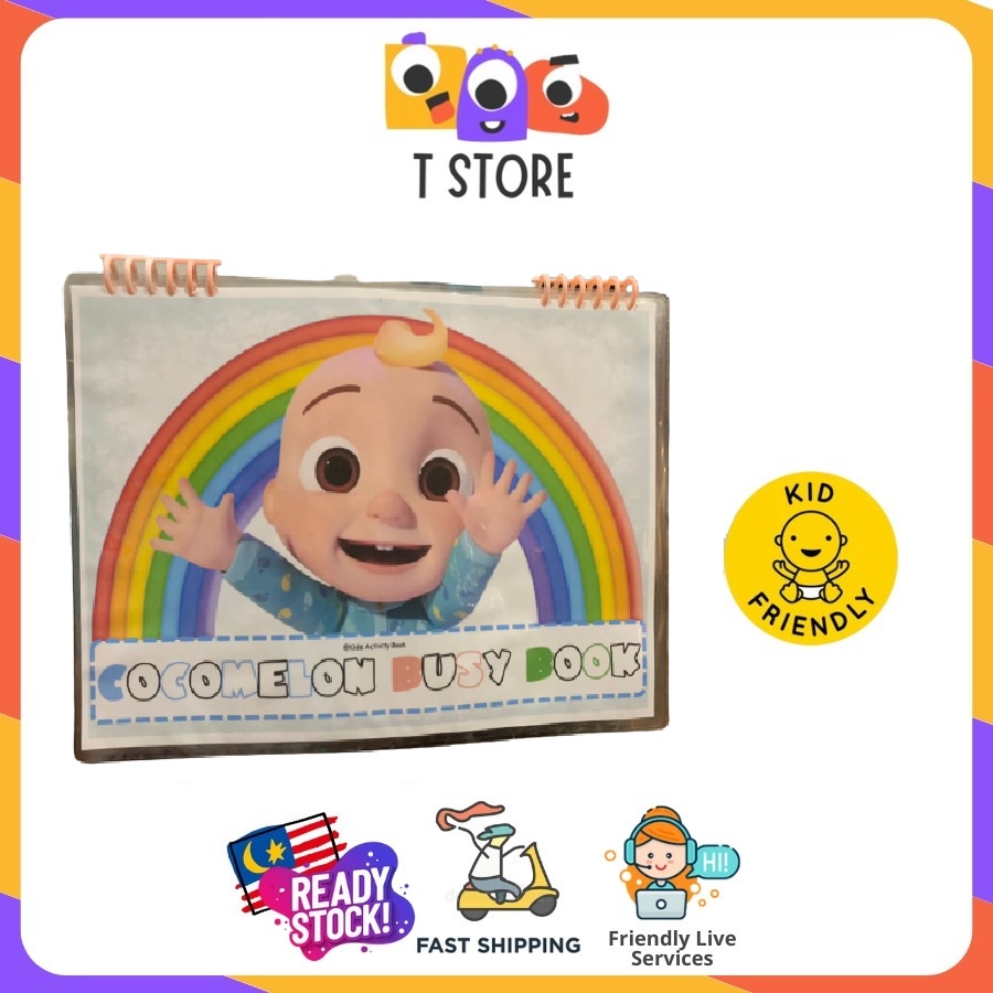 **Ready stock** Cocomelon Busy Book (Handmade) 安静书 早教素材 | Shopee Malaysia