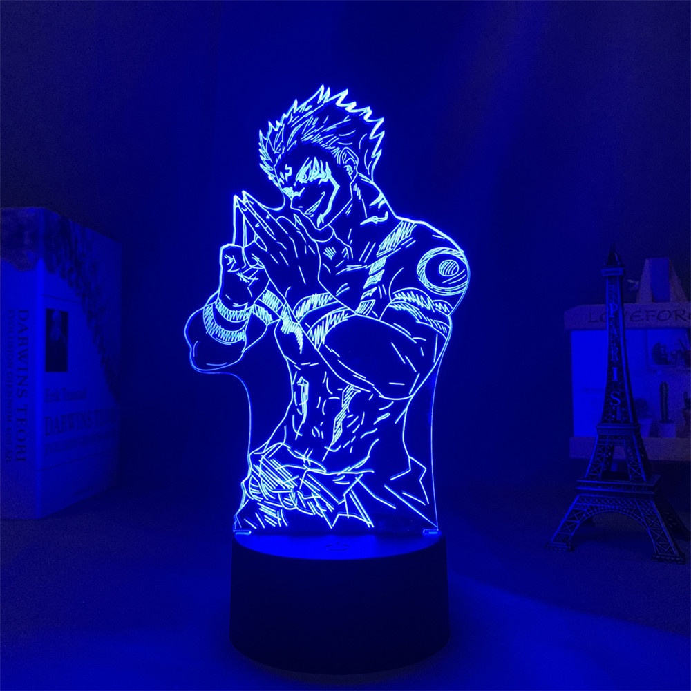 Anime Jujutsu Kaisen Night Light Figure Ryomen Sukuna Colorful Colors ...