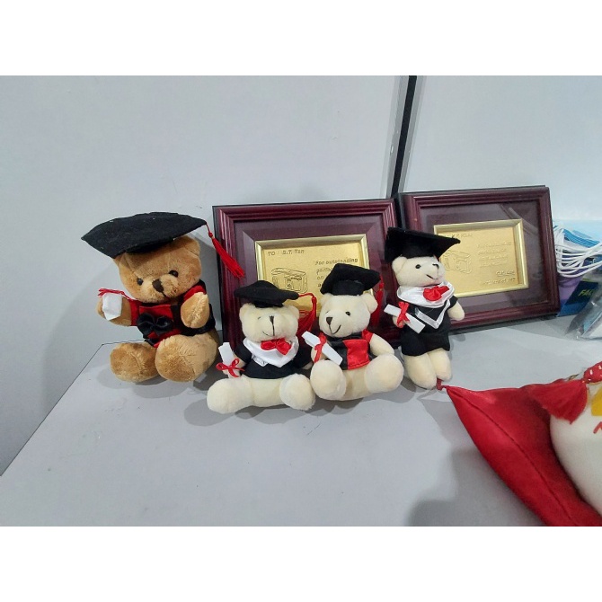 Graduation teddy Bear 12-15CM | Shopee Malaysia