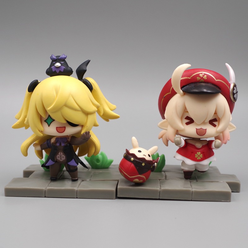 Genshin Impact Figure Mini Collection Klee Venti Kaeya Diluc Barbara ...