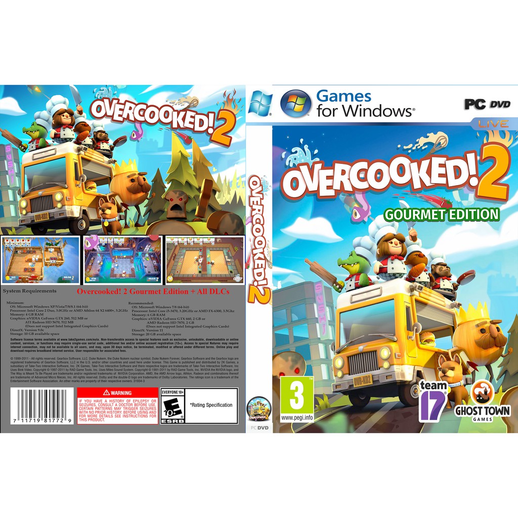 Overcooked! 2 Gourmet Edition + All DLCs PC GAME [Offline INSTALLATION ...