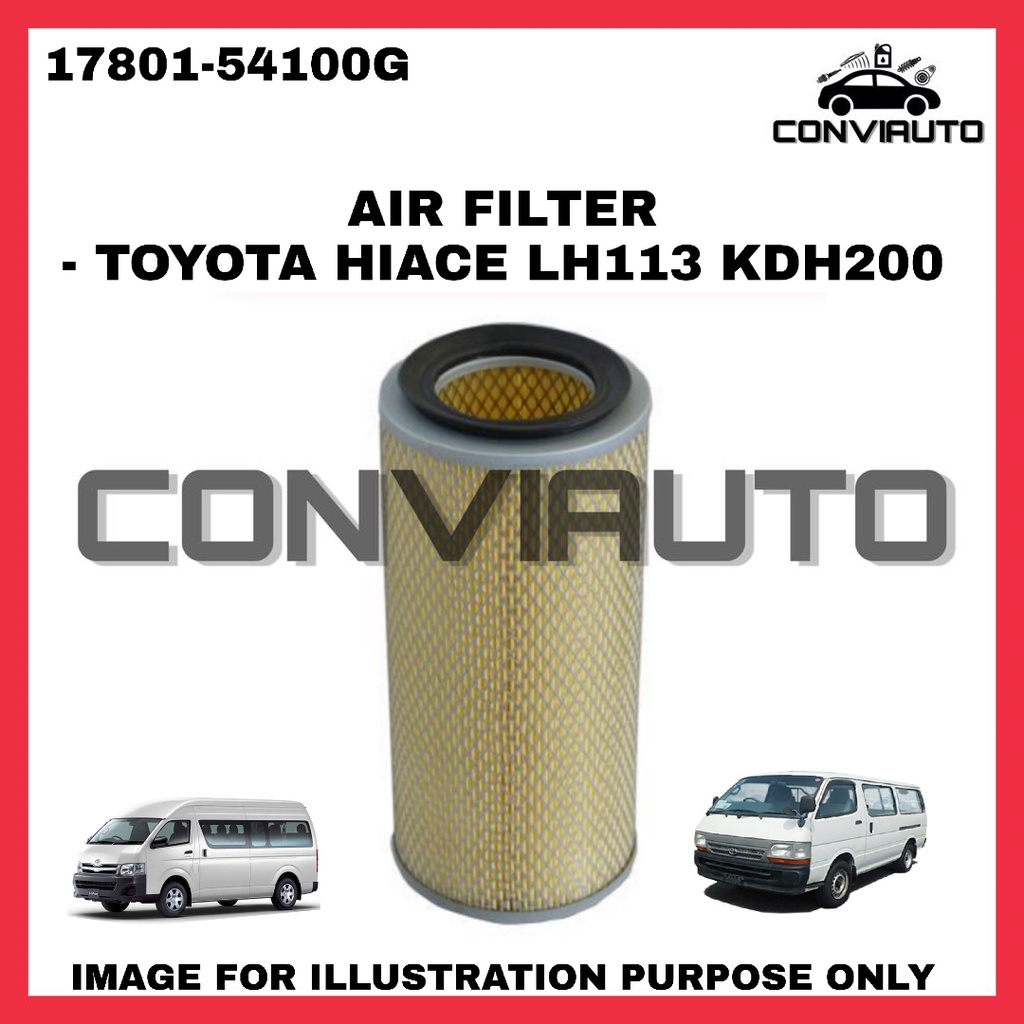 TOYOTA HIACE LH113 KDH200 AIR FILTER OEM (17801-54100) l CONVIAUTO ...