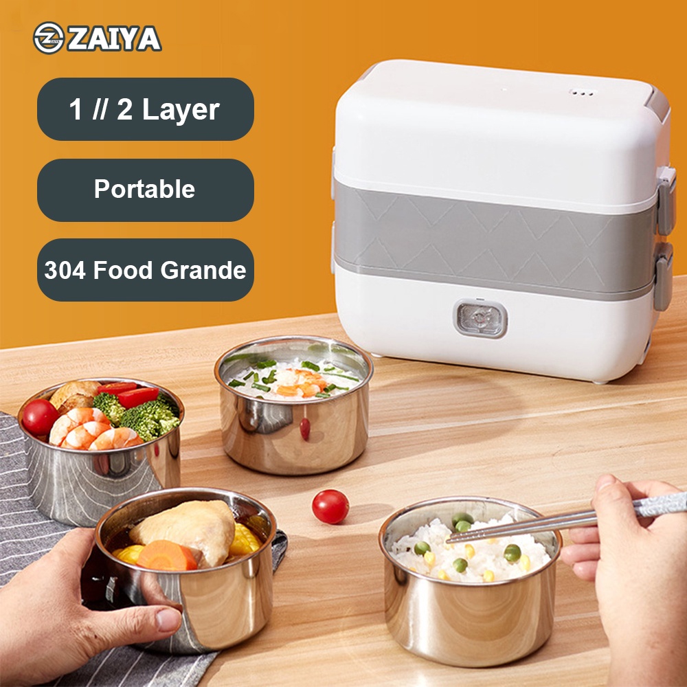 ELECTRIC LUNCH BOX Portable Lunch Box Cooker Portable Mini Rice Cooker ...