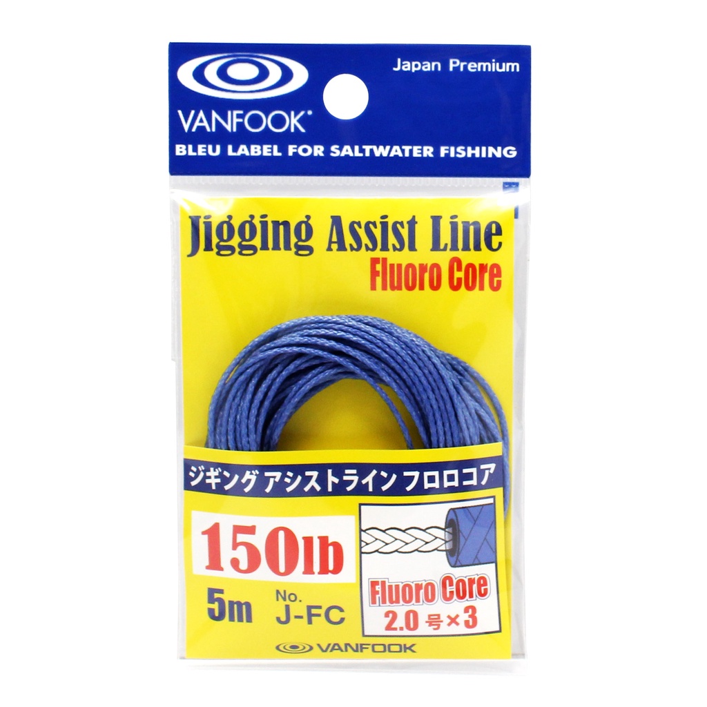 VANFOOK Fishing assist Line JIGGING ASSIST LINE FLUORO CORE J-FC Made ...