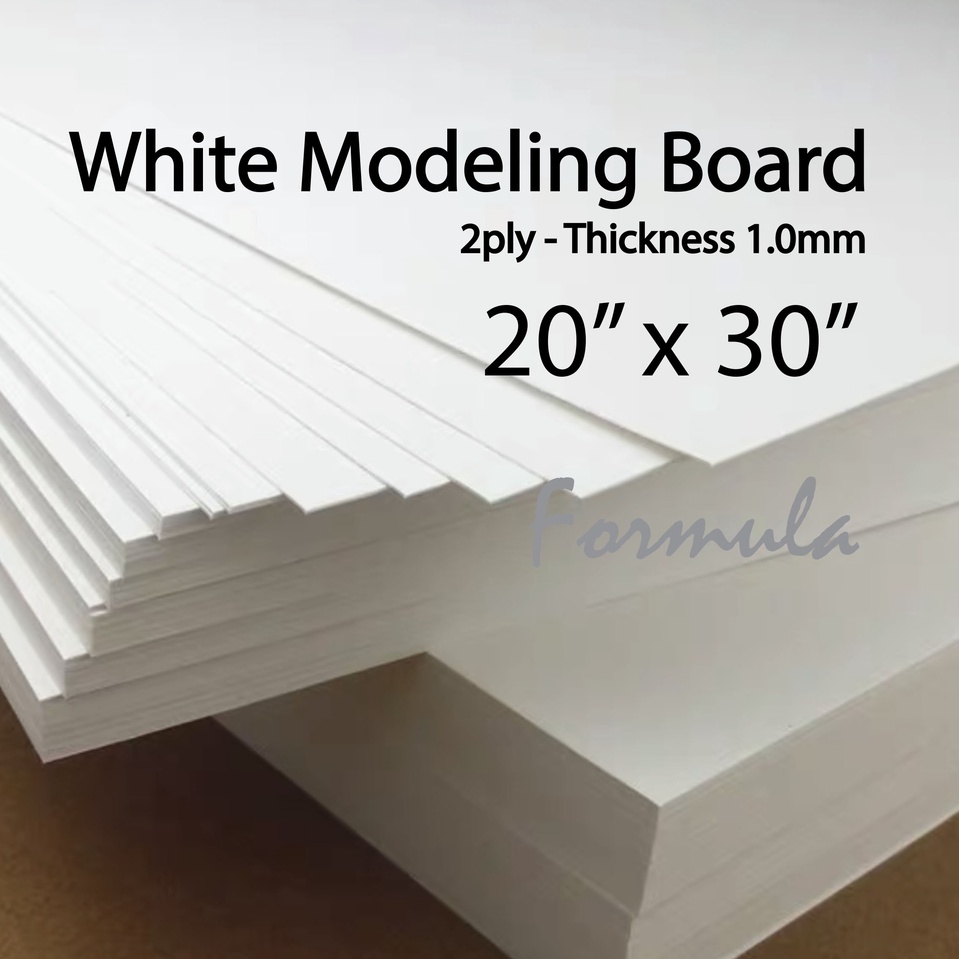 White Modelling Board - 2ply 1.0mm(+-) - 20" x 30" | Shopee Malaysia