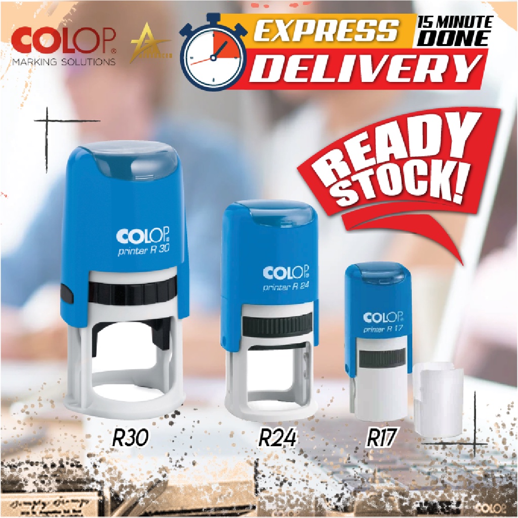 COP BULAT SEGERA I COP BULAT I ROUND STAMP I RUBBER STAMP I COP GETAH ...