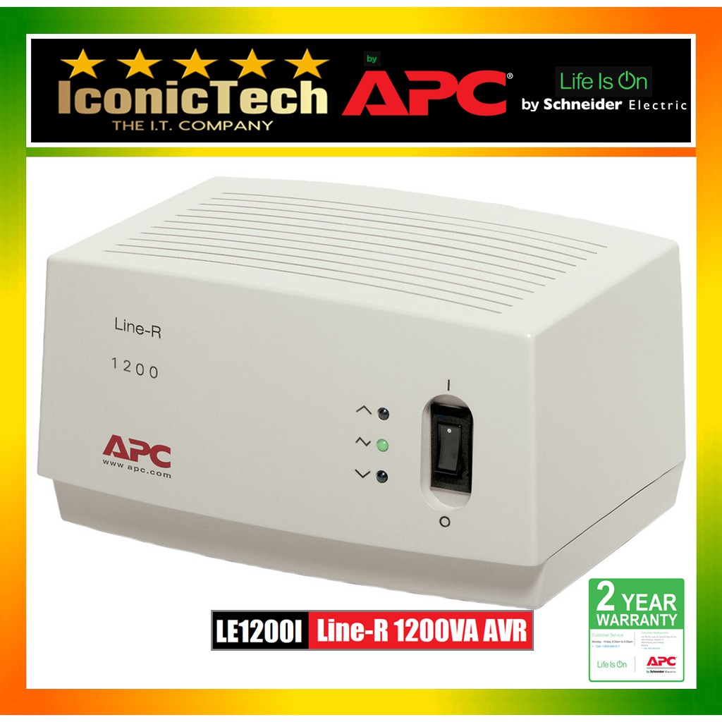 sold out APC Line-R 1200VA Automatic Voltage Regulator (LE1200I) Brand ...