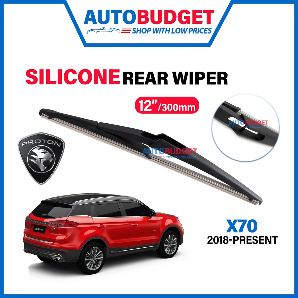 PROTON X70 2018-PRESENT SILICONE Rear Wiper Blades (12") | X70 Rear ...
