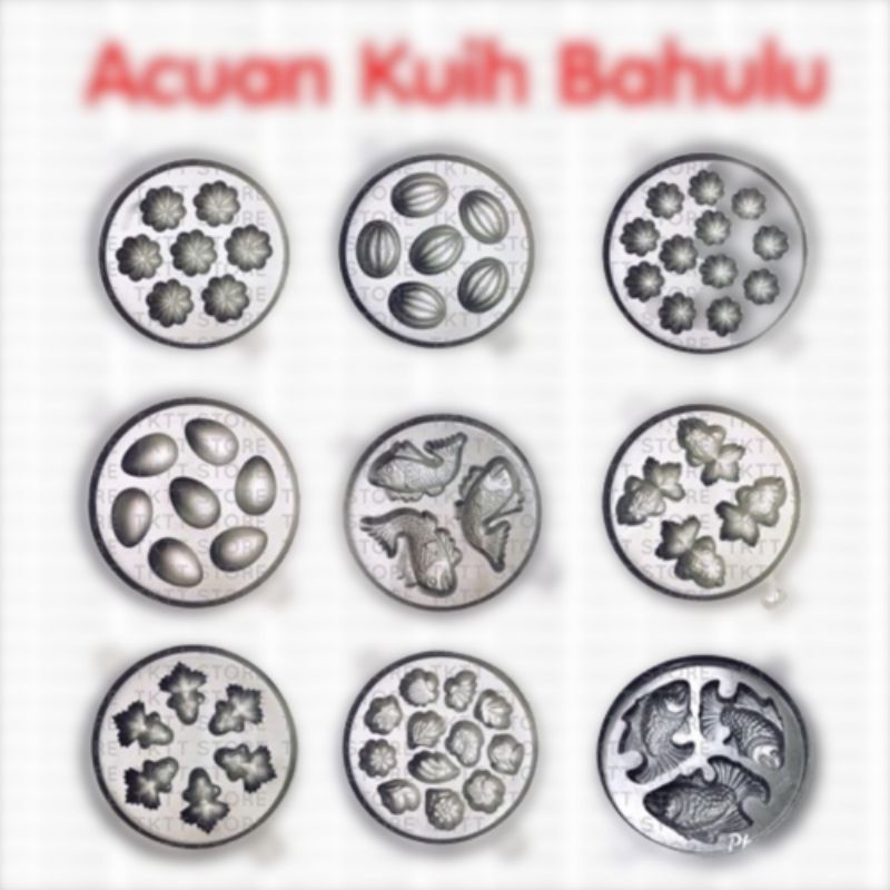 SS Aluminium Bahulu Mould Baker Mould Traditional Cake Mould Acuan ...