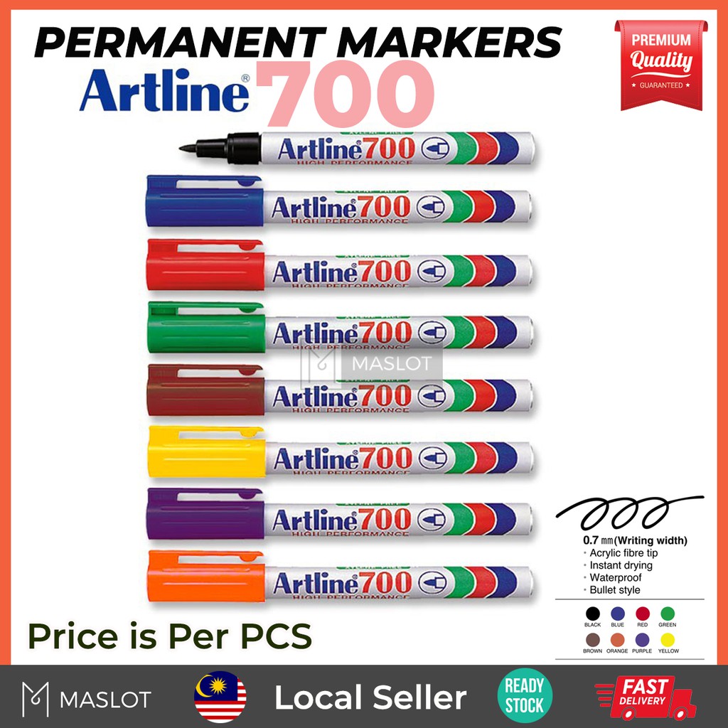 Artline 700 Permanent Marker 0.7mm EK - 700 | Shopee Malaysia