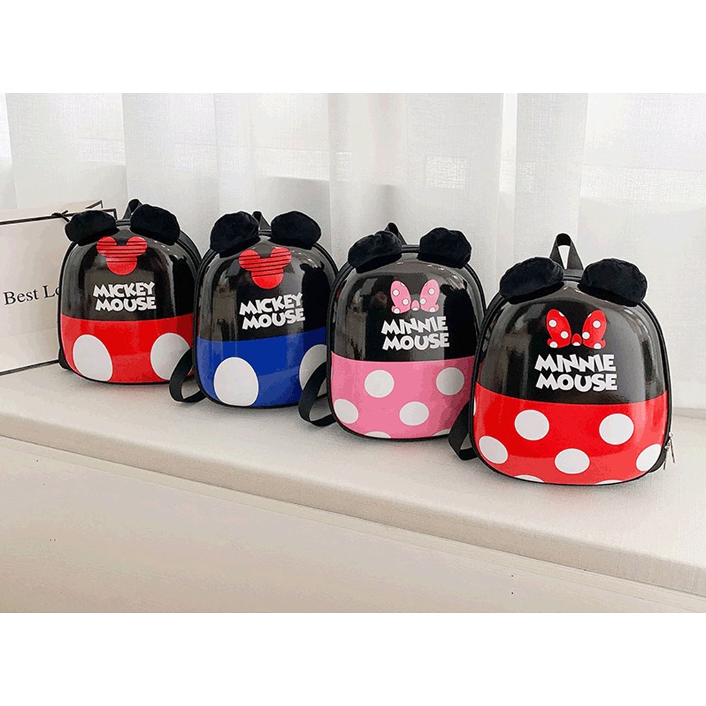Angel Baby Kids Cartoon Minnie Mikey Egg Shell ABS Backpack School ...