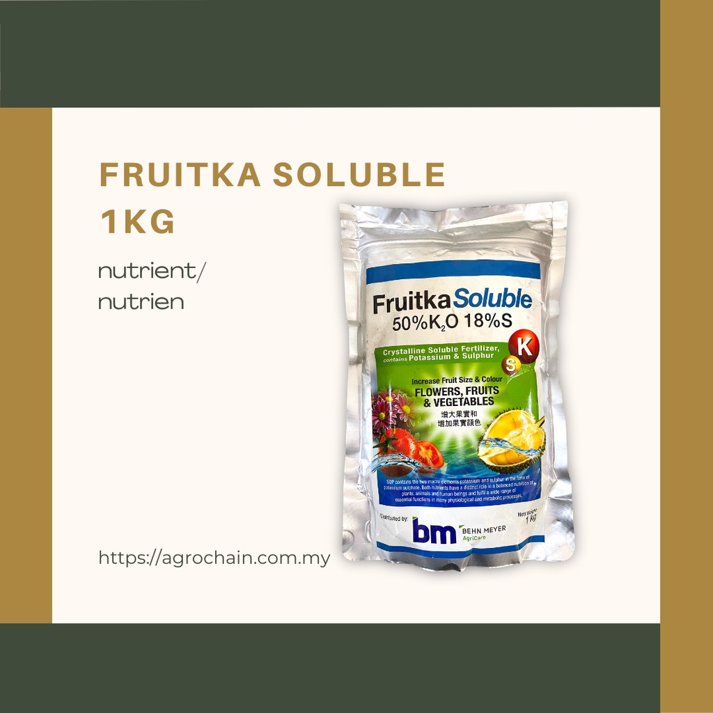 BEHN MEYER (BM) - FRUITKA SOLUBLE - 1KG (BAJA/肥料/FERTILIZER) | Shopee ...
