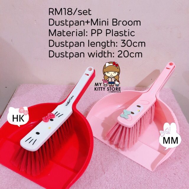 [LIVE SALES]Hello Kitty My Melody Dustpan + Mini Broom | Shopee Malaysia