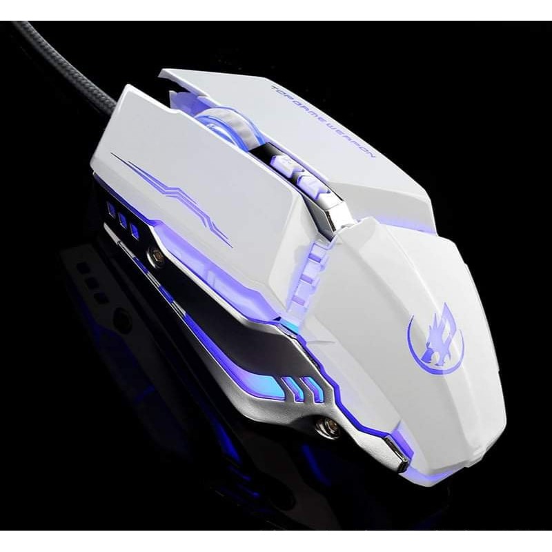 Niye T9 Mechanical Gaming Wired Mouse 4800DPI 6 Buttons 4 Color LED ...