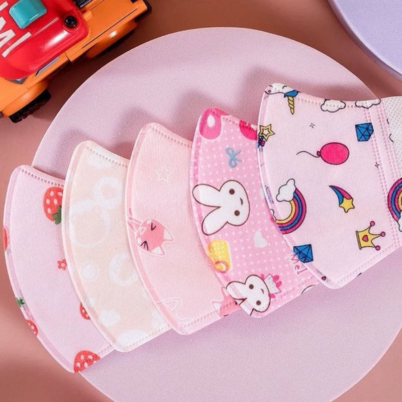 10pcs 3D kids Mask 3Ply Cartoon Mask Disposable Protective Facemask ...