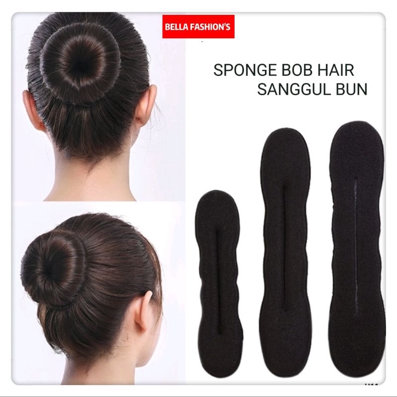 Sponge Bob Hair Bun Sanggul Bun Hair Styling Tools Bellas22 | Shopee Malaysia