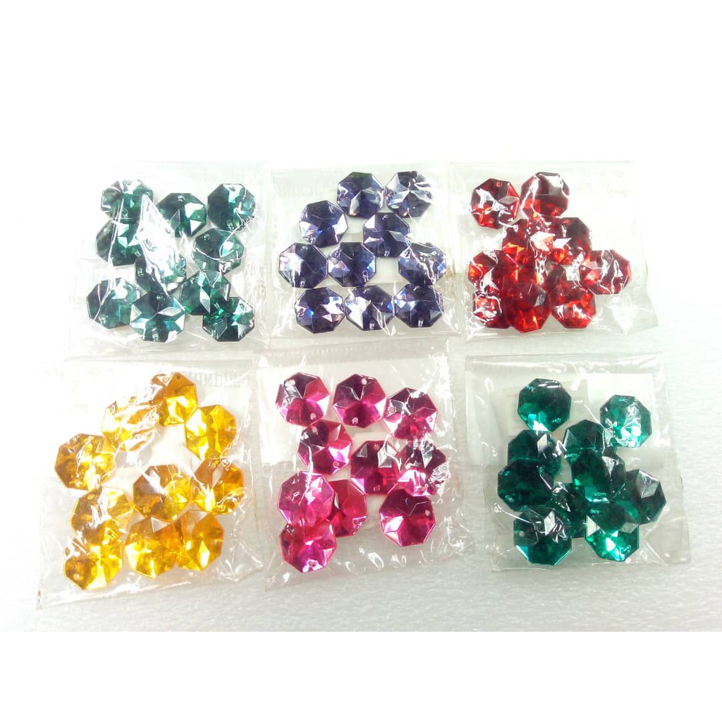 Beads Diamond 2cm Octagon ( manik hiasan ) | Shopee Malaysia