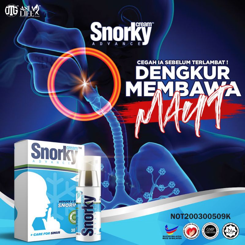 Snorky Cream Ubat Dengkur 💯 berkesan | Shopee Malaysia