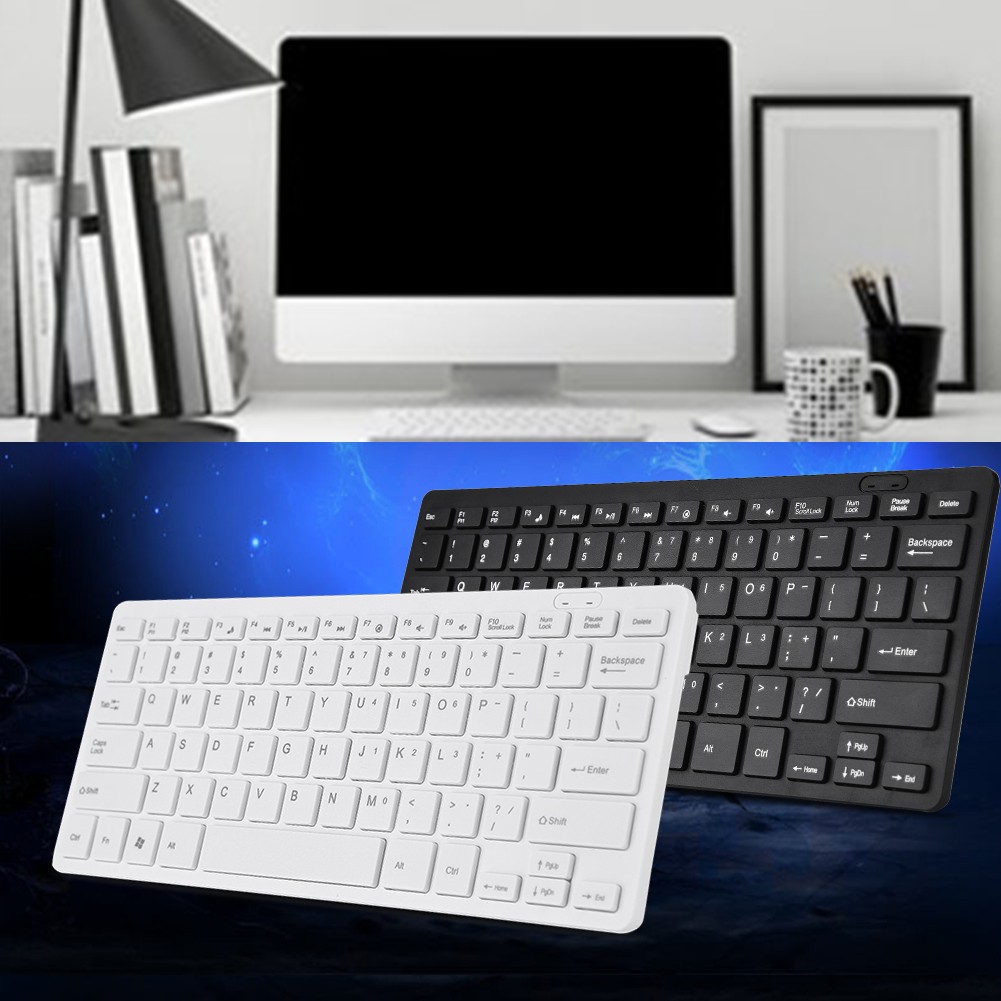 78 Keys Ultra Thin Mini USB Wired Keyboard For Desktop Computer Laptop ...
