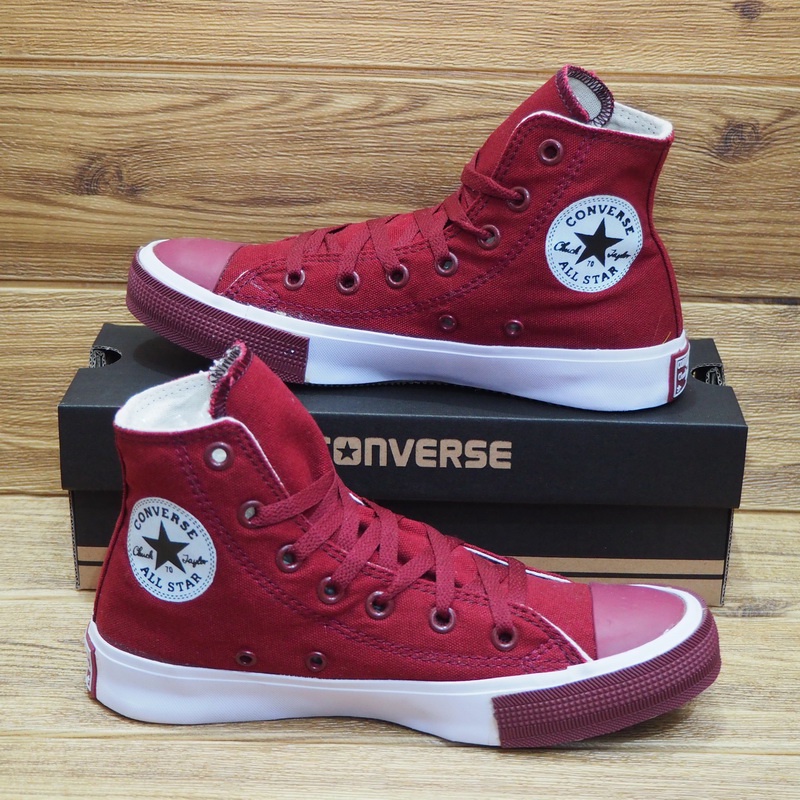 MERAH Converse ALL STAR HIGH HIGH HI SNEAKERS Men CONVERS ALLSTAR Red ...