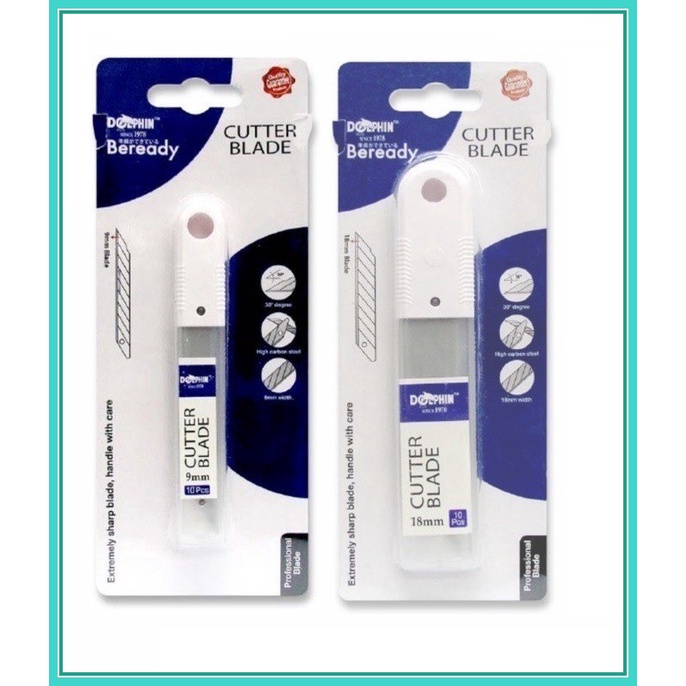 [HippoArt]DOLPHIN Stainless Steel Sharp Cutter Knife Blade 9mm / 18mm ...