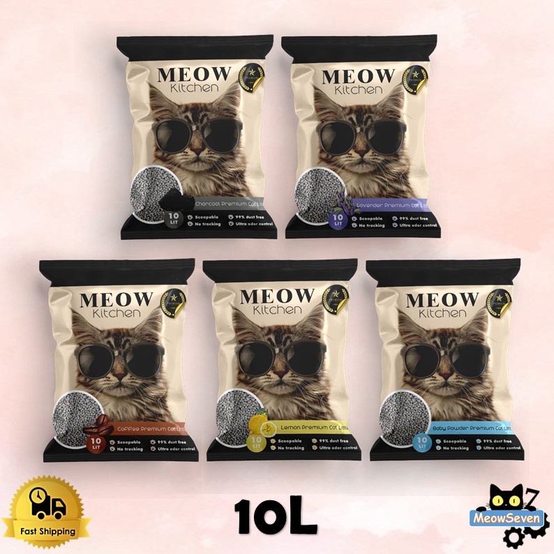 Meow Kitchen Cat Litter 10l - Pasir Kucing Murah / Cat Sand / Meow ...