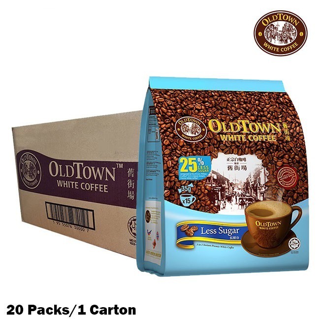 Old Town White Coffee Less Sugar - 1CTN(38g x15X20PKT) | Shopee Malaysia