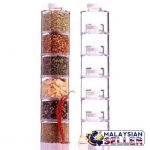 Spice Jar Spice Tower 6 Self-Stacking Spice Bottles ( 6pcs ) Bekas ...