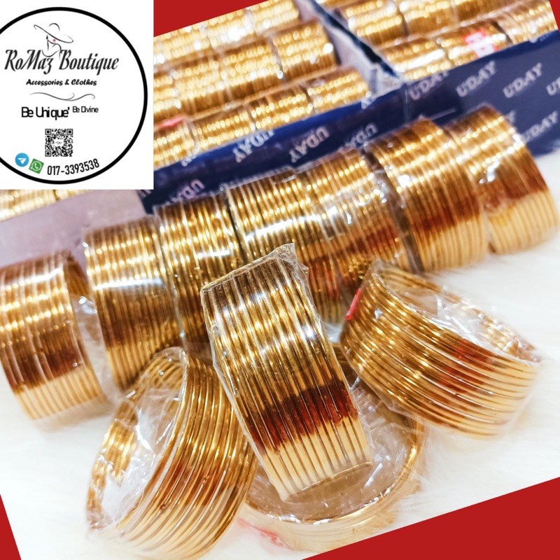Nishaaz Mehendi Gold bangles | Shopee Malaysia