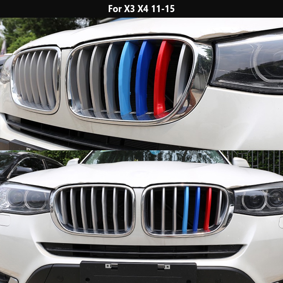 3pcs ABS DE/M Car Racing Grille Strip Trim Clip For BMW G30 F10 E60 E39 ...