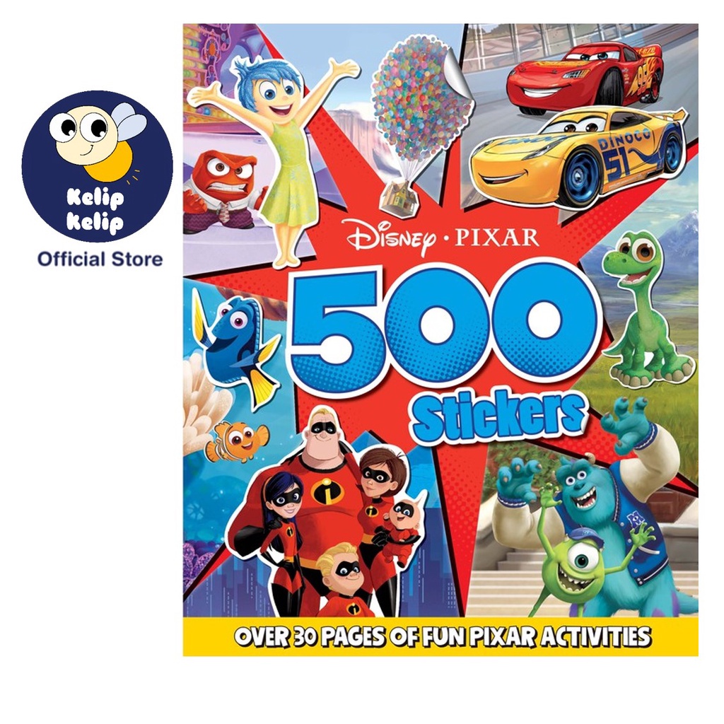 Disney Pixar 500 Stickers Activity Book With Activities & Puzzles For ...