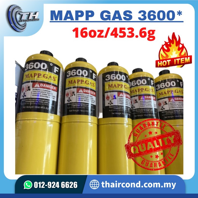 DORMINATOR MAPP GAS 3600F 16OZ.453g (MAP PRO 3600F) | Shopee Malaysia