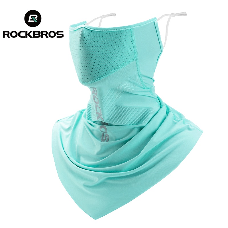 【MY Delivery】ROCKBROS Face Mask Bike Sunscreen Ice Silk Bicycle Anti-UV ...
